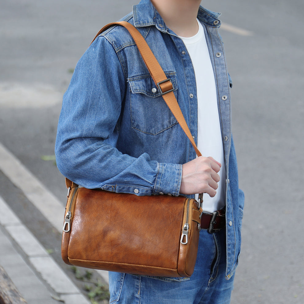 Li Ji | Original handmade genuine leather | First-layer cowhide functi ...